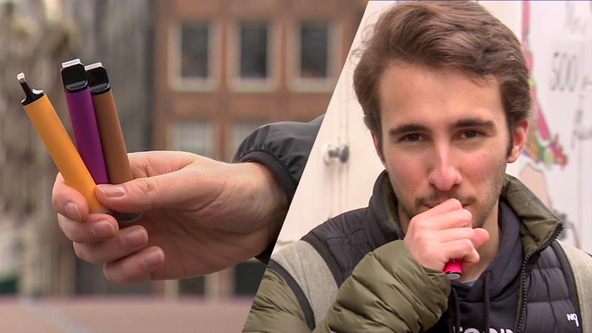 Wegwerp-vapes populair onder jongeren: "Ik vind het lekkerder dan ...