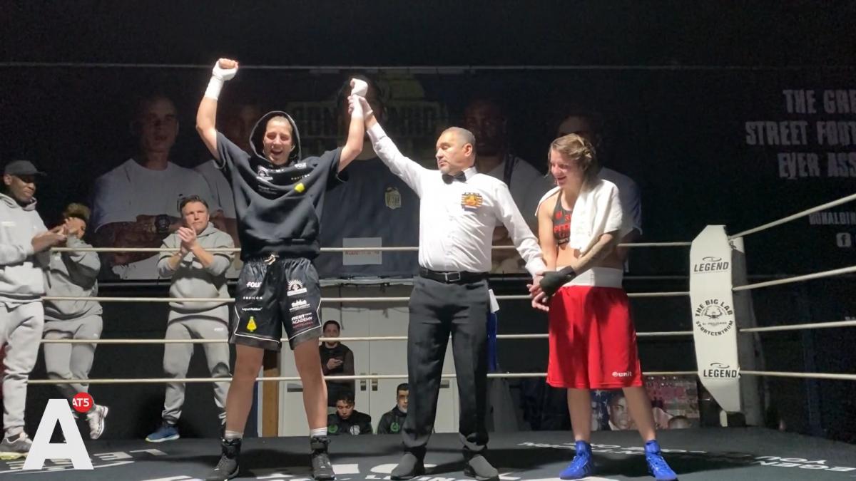 Sara Koops op weg naar de top na derde bokswedstrijd: "Ik dacht, tering ...