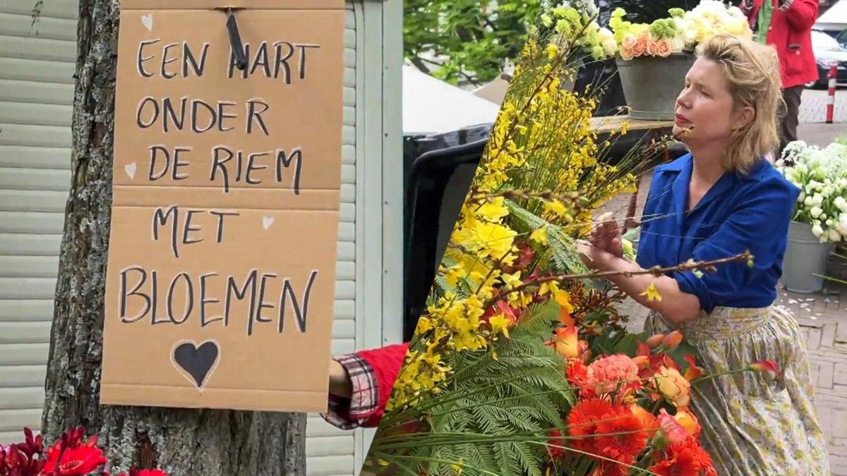 Actrice Tjitske Reidinga opent bloemenstal voor mensen die Moederdag lastig vonden - AT5
