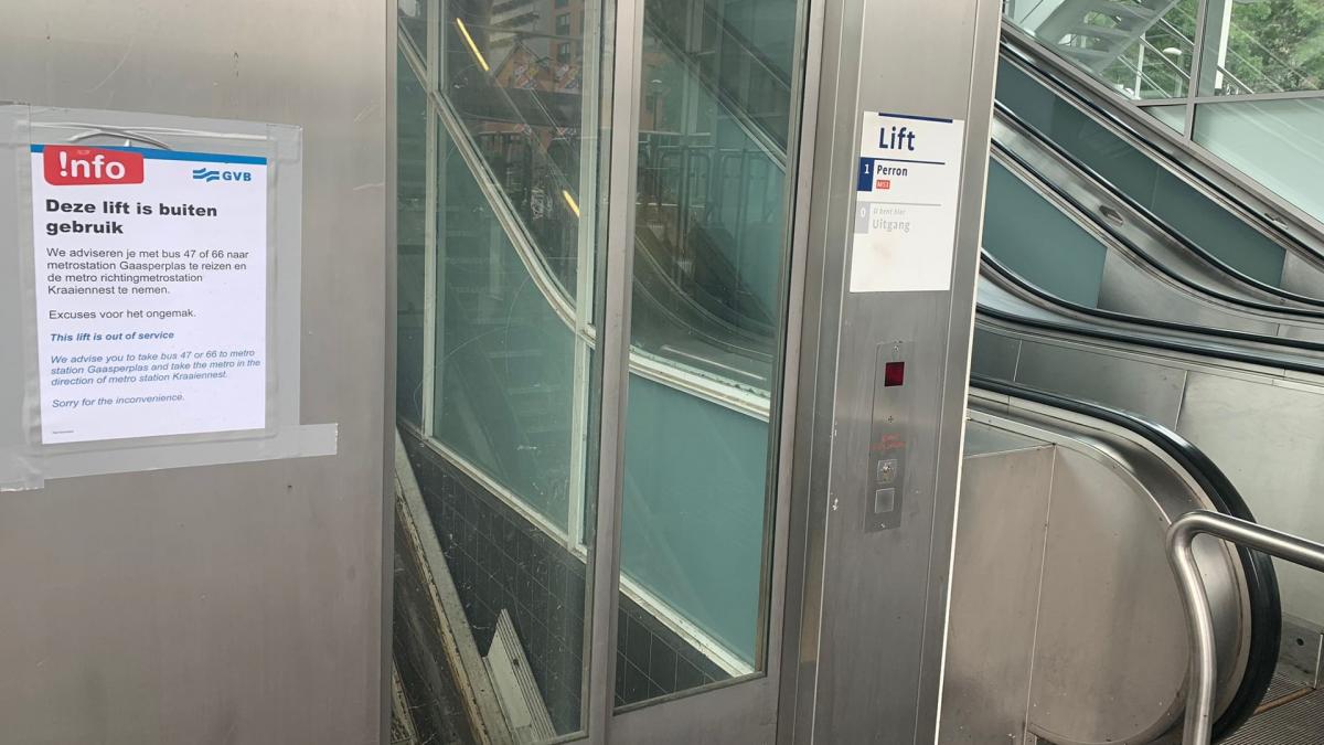 GVB gaat alle 93 liften en 177 roltrappen vervangen - AT5