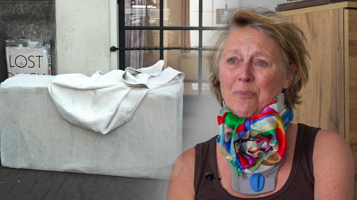 Sabine kreeg een groot foamblok op haar hoofd en brak haar nek: "Ik ...